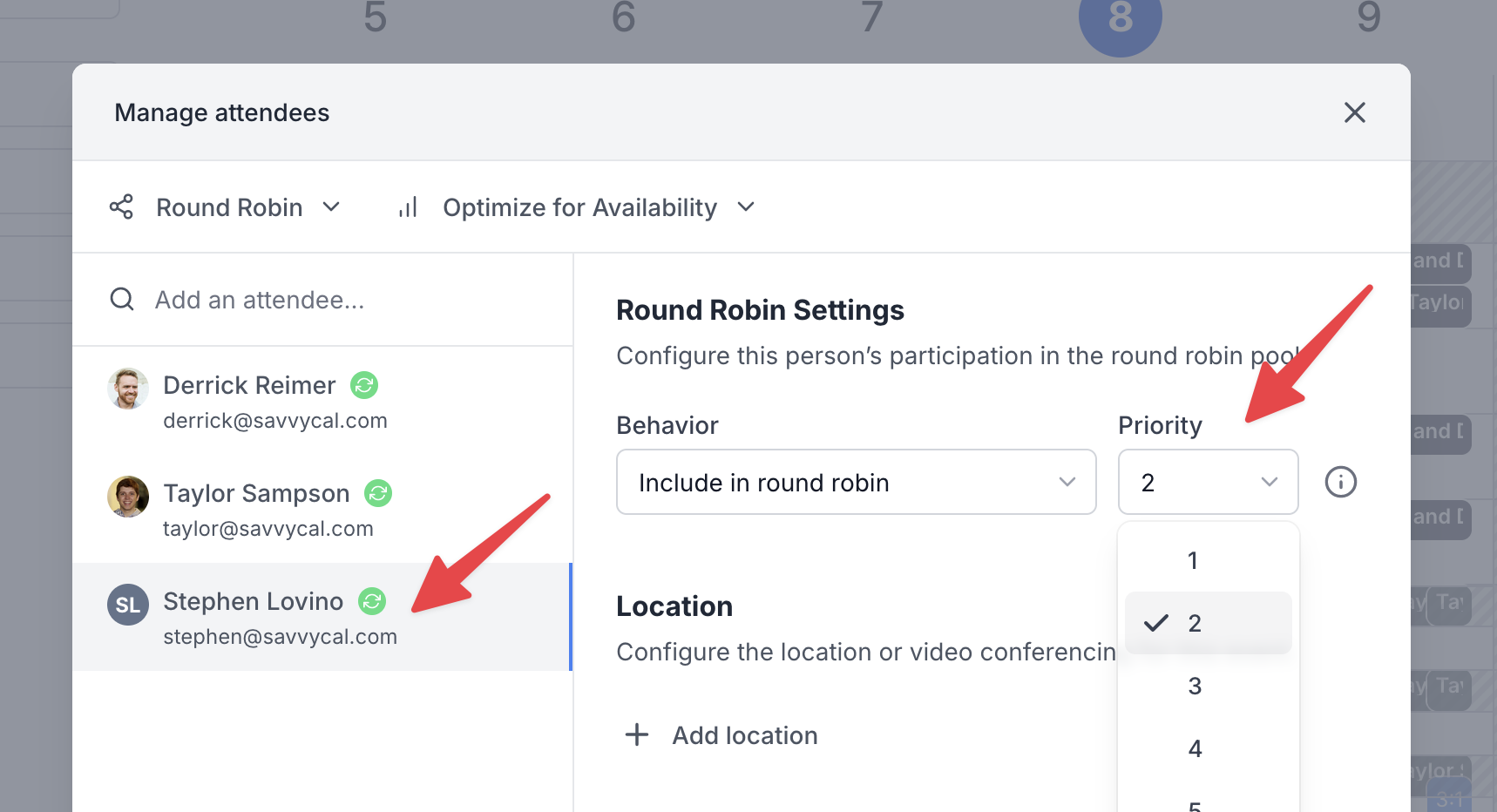Prioritizing your round robin pool - SavvyCal Help