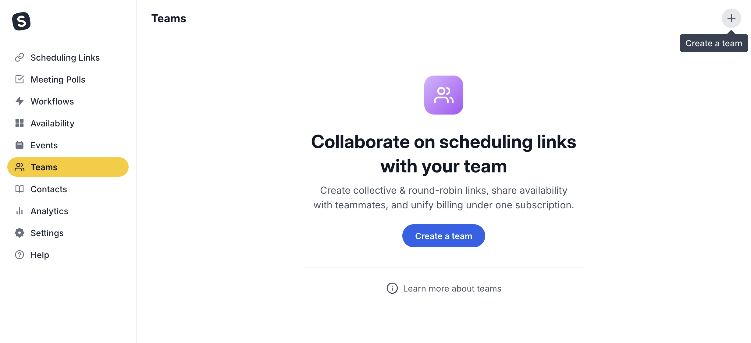 Setting up a team - SavvyCal Help