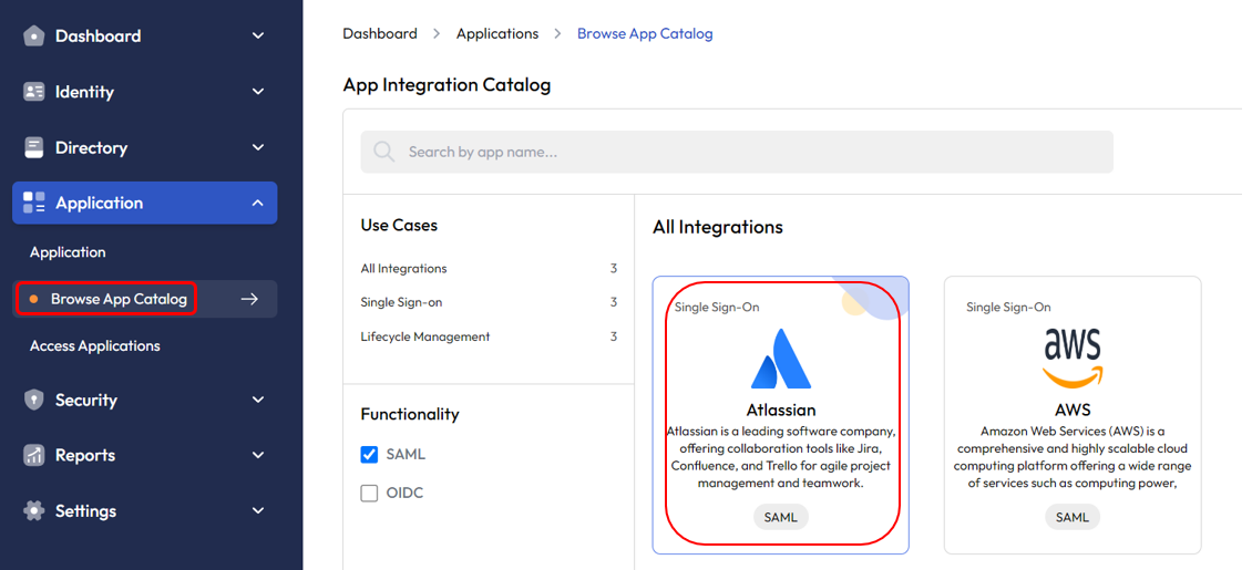SAML 2.0 Configuration for Atlassian on Infisign - Infisign