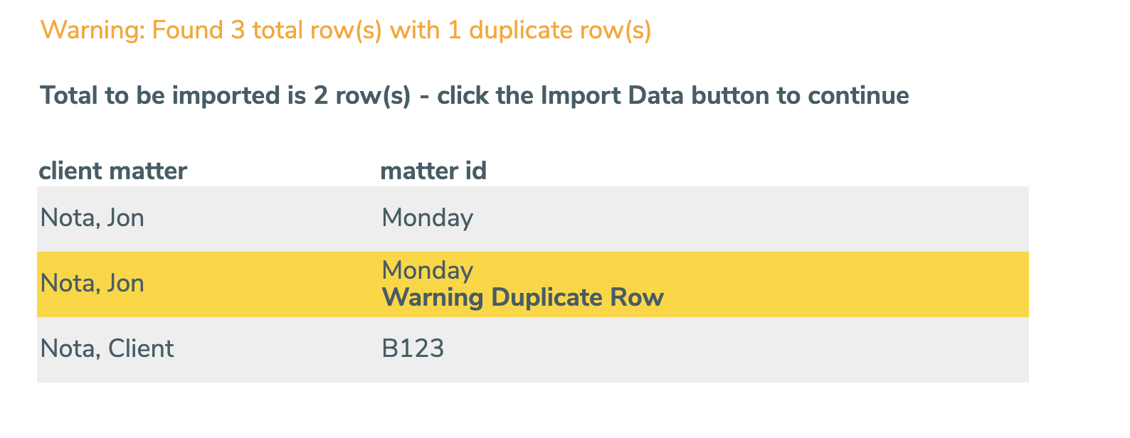 How do I import Multiple Client Matters in Nota?