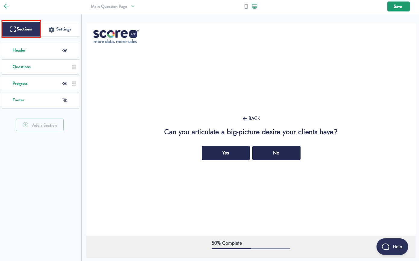 Customise Question Design - ScoreApp Help Centre