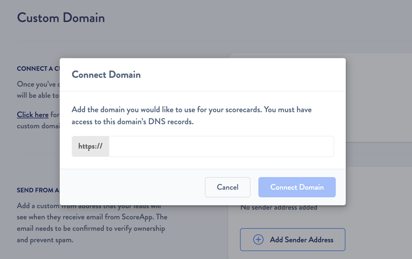 Adding a Custom Domain - ScoreApp Help Centre