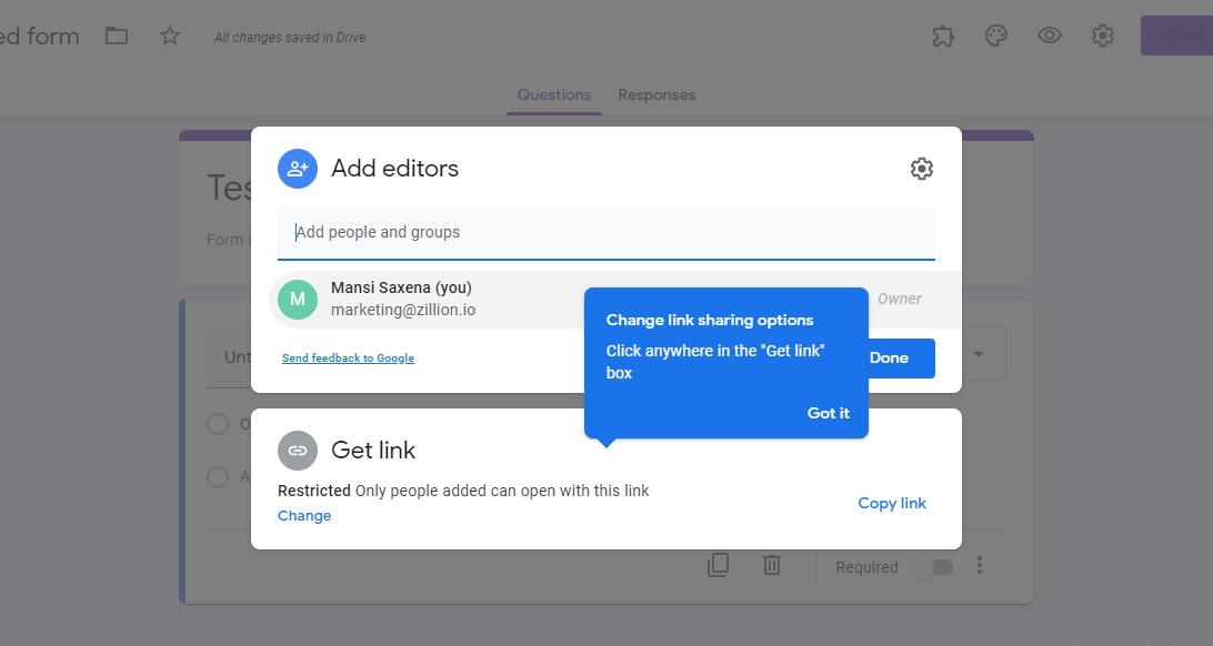 How To Add And Remove Collaborator In Google Form Kewal Kishan 