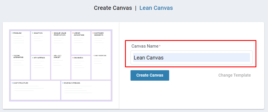Creating a Strategic Planning Canvas - Help Center | Upmetrics