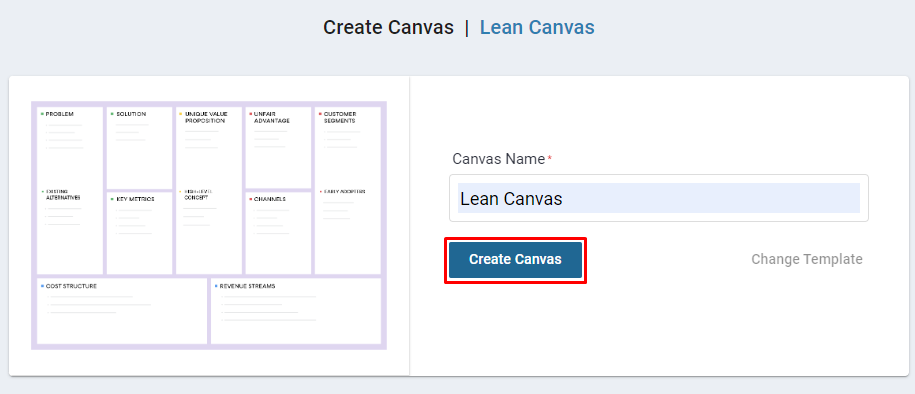 Creating a Strategic Planning Canvas - Help Center | Upmetrics