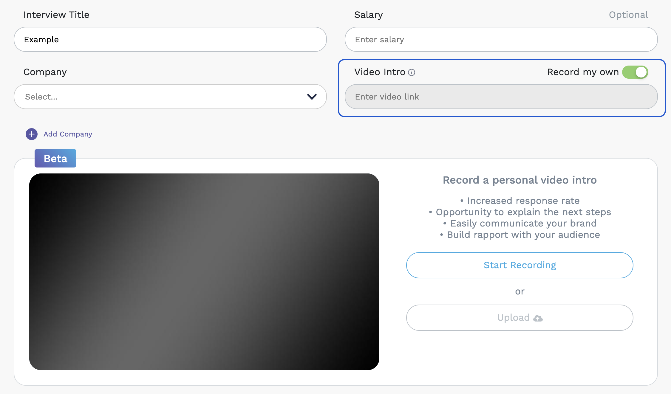 Recording a video introduction - Willo Knowledge Base
