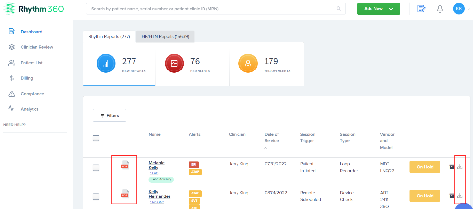 Downloading transmissions - RhythmScience Knowledge Base