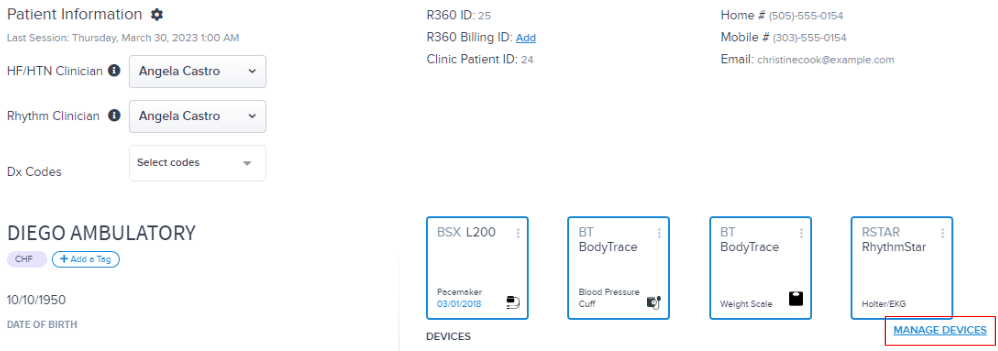 Manage Devices - RhythmScience Knowledge Base