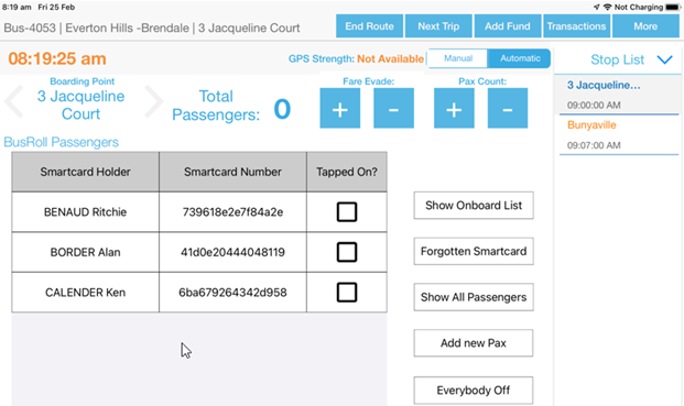 Driver app transaction screen options - You have questions, we have answers