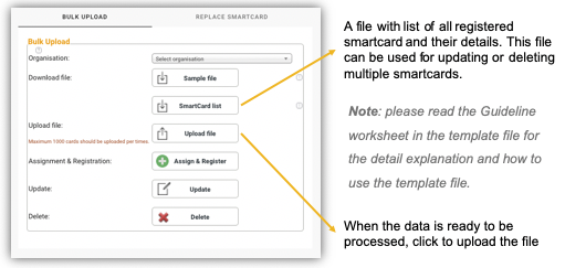 Update multiple Smartcards using bulk upload - You have questions, we ...