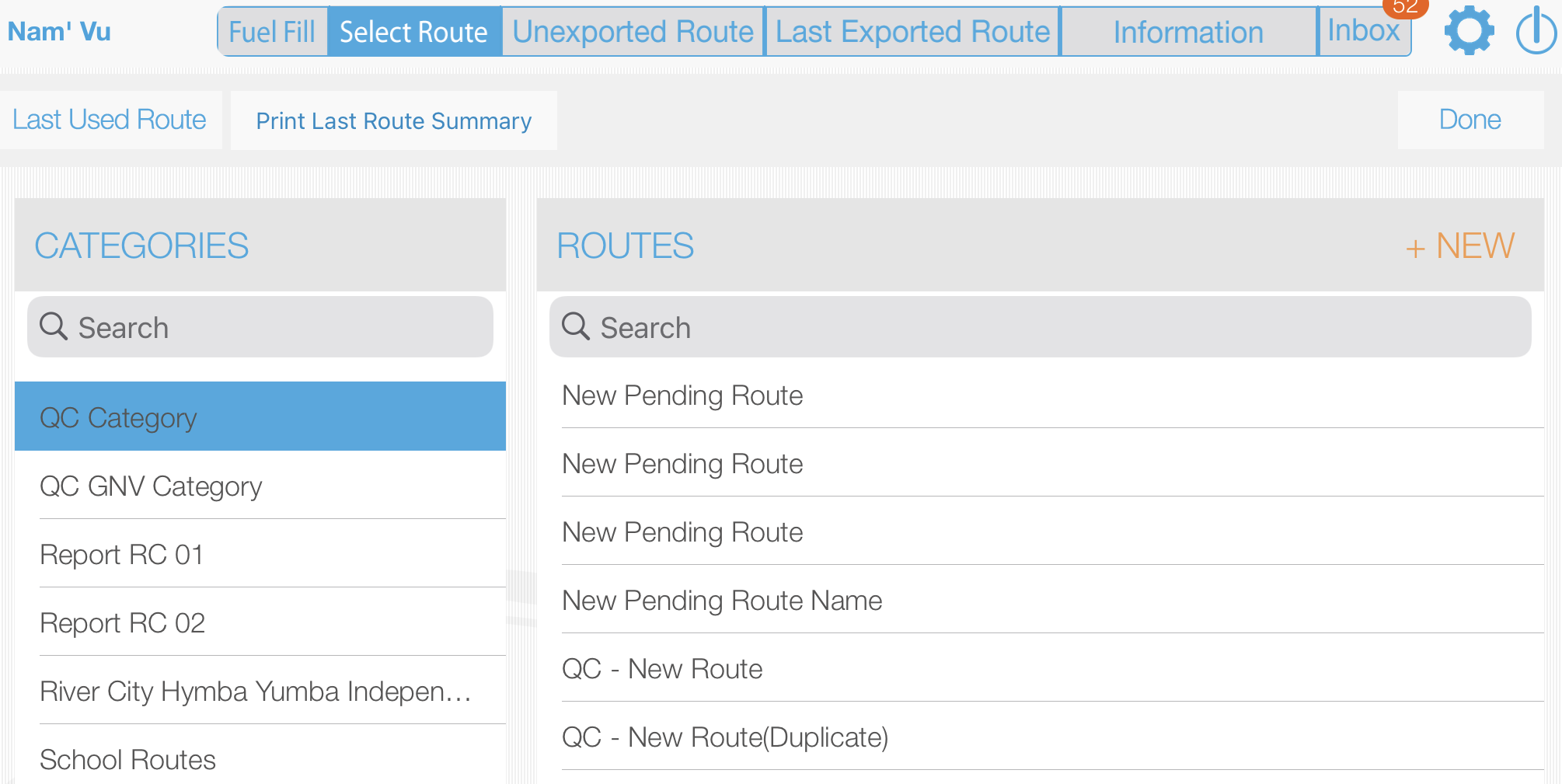 App for driver - starting a route - You have questions, we have answers