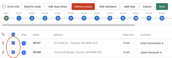 How do I set a time per stop (Stop Times)? - Roundtrip - Help Center