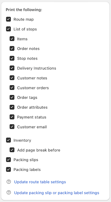 How do I print a route? - Roundtrip - Help Center