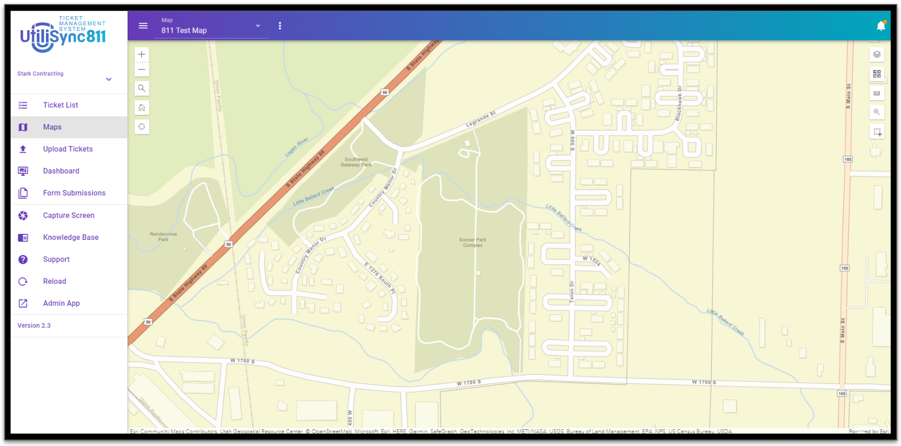 Rotating and Resetting the Map - UtiliSync