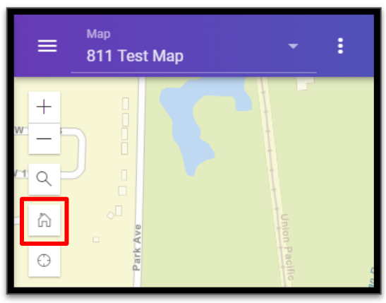 Zoom to Home on a Map - UtiliSync