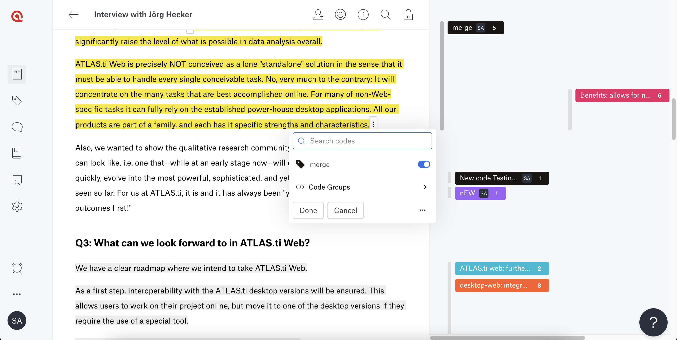 Analyze Data & Discover Insights - ATLAS.ti Help in English