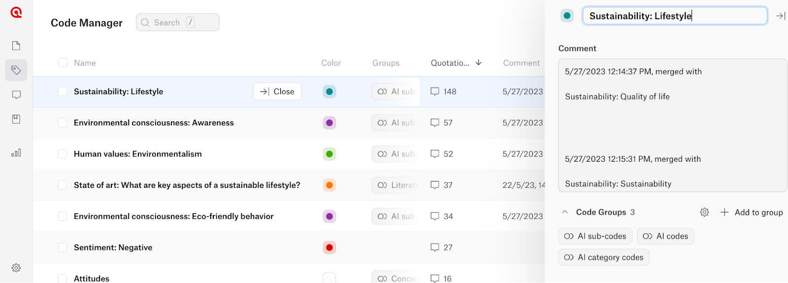 What is the Code Manager? - ATLAS.ti Help in English