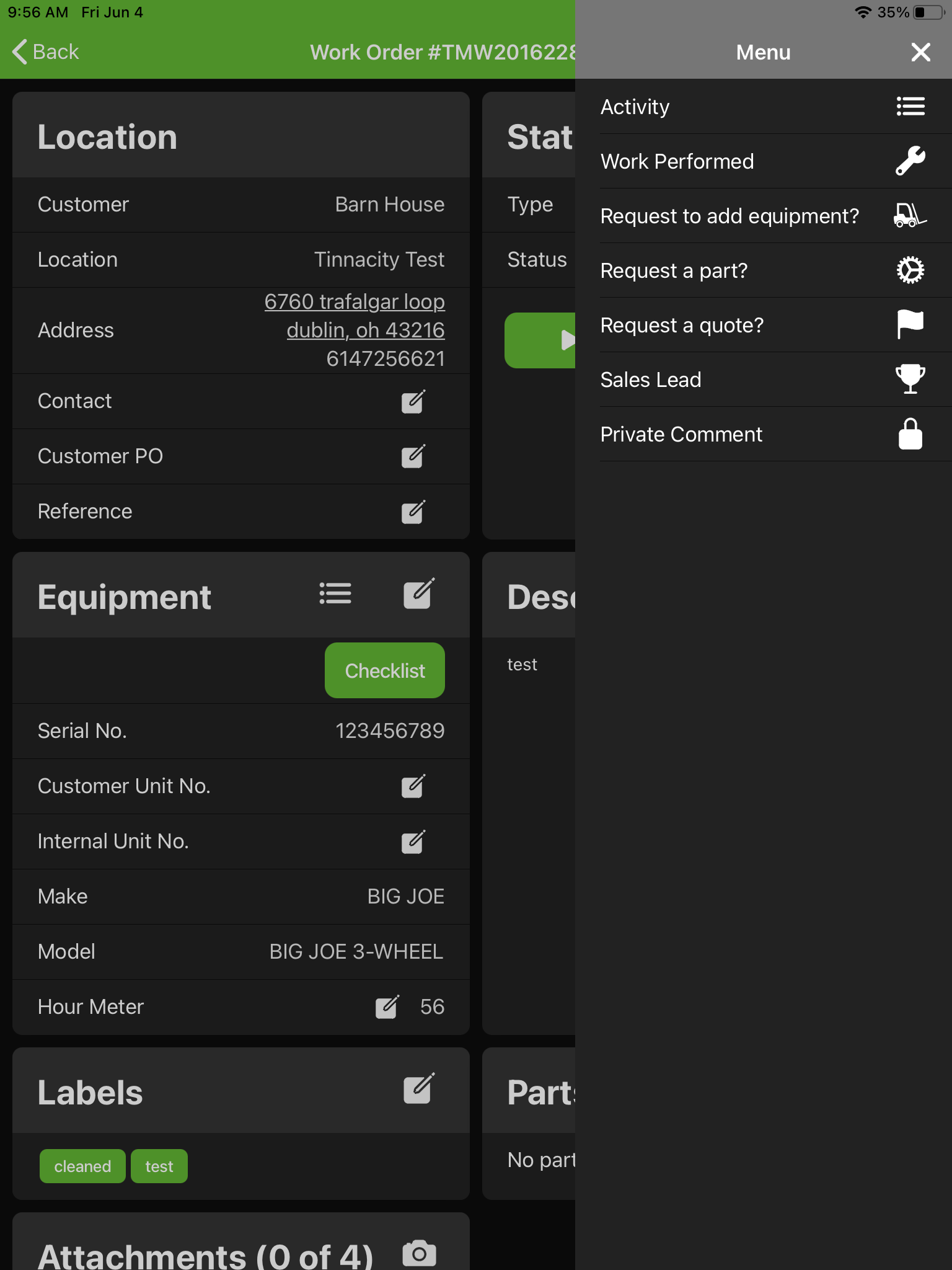 Work Performed - Tinnacity's Knowledge Base