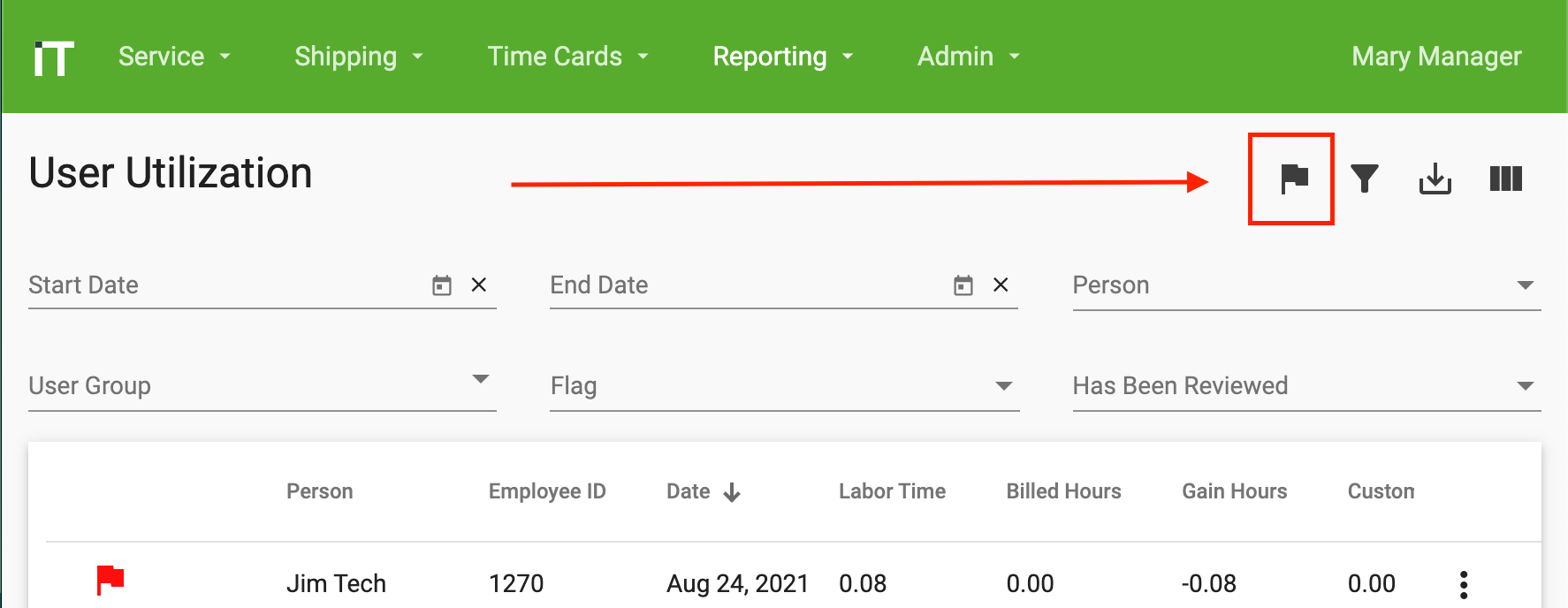 User Utilization Flag Rules - Tinnacity's Knowledge Base