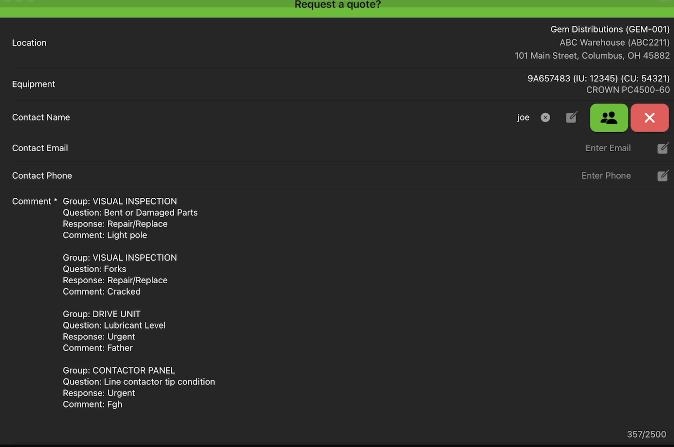 Equipment Checklist - Tinnacity's Knowledge Base