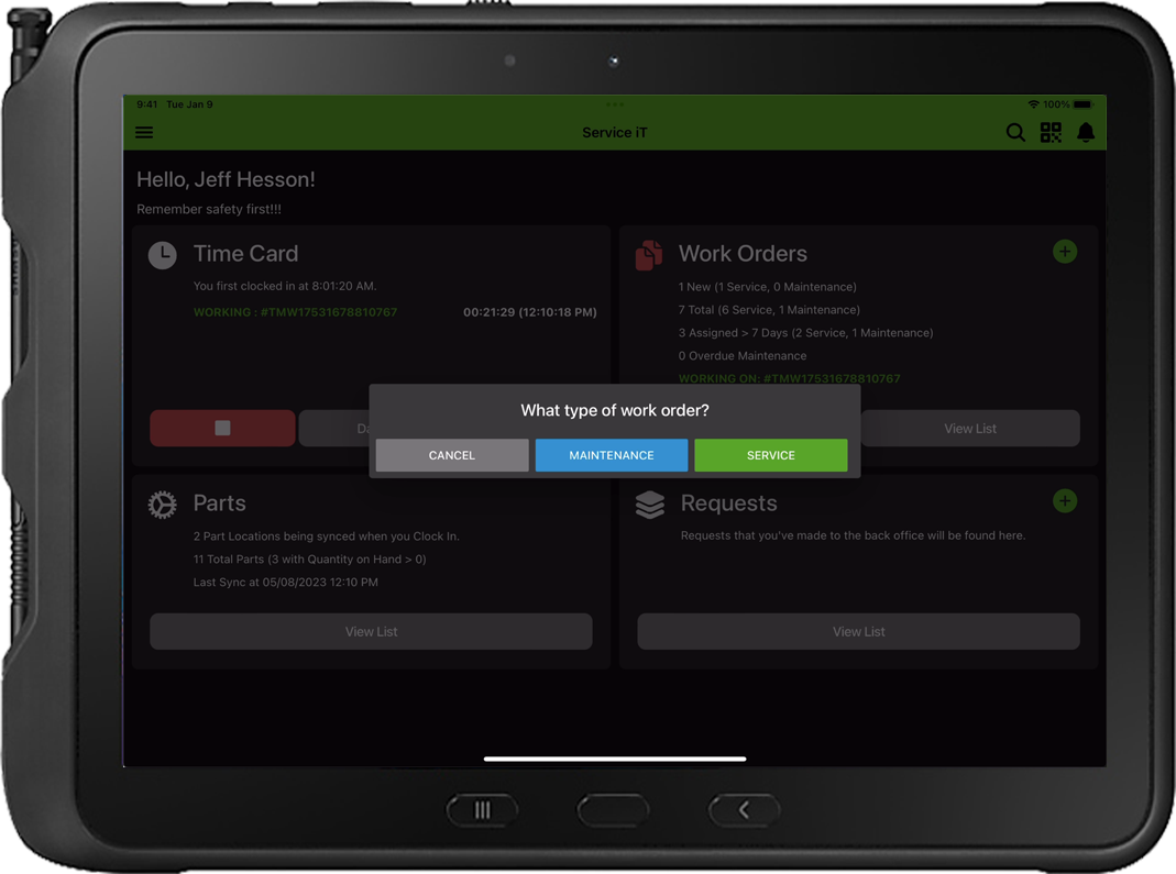 Create/Request Work Orders - Tinnacity's Knowledge Base