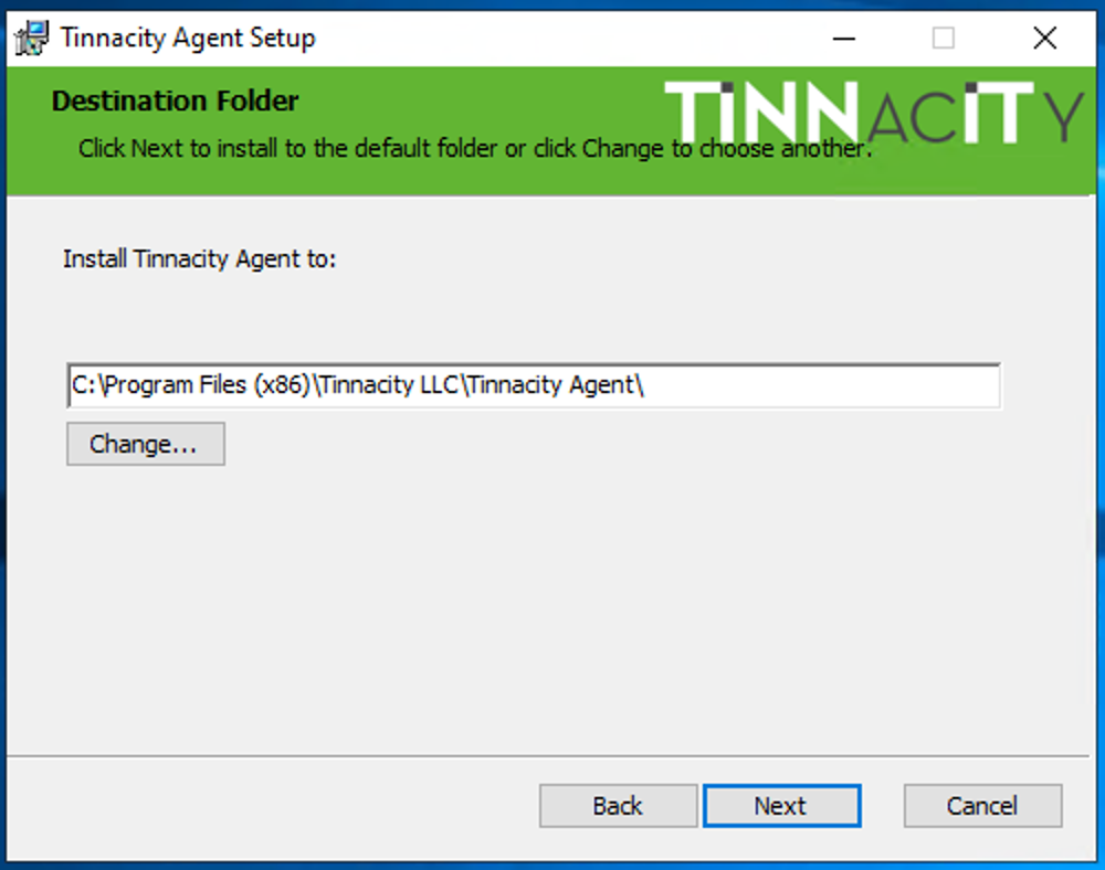 Tinnacity Agent Installation - Tinnacity's Knowledge Base