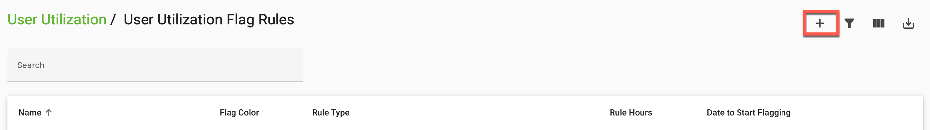 User Utilization Flag Rules - Tinnacity's Knowledge Base