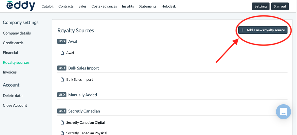Bulk sales import - eddy.app