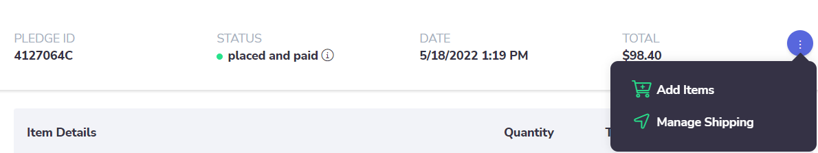 How can I change shipping address in pledge manager? - Gamefound Knowledge Base