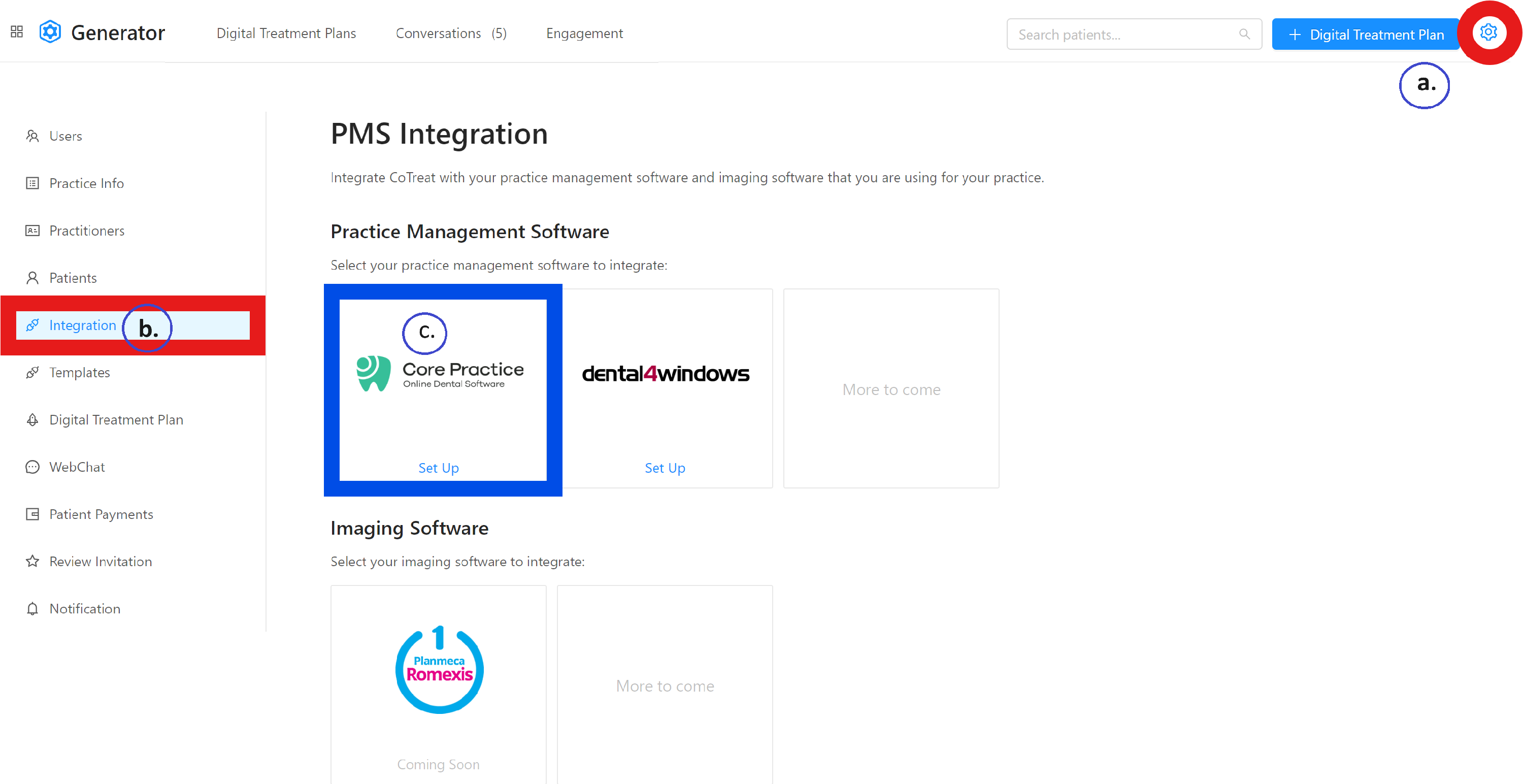 Core Practice Integration - what and how. - CoTreat Help Center