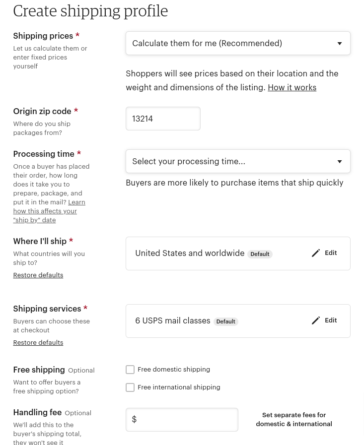 Creating Calculated Shipping Profile ExportFeed Knowledge Base Creating Calculated Shipping Profile ExportFeed Knowledge Base