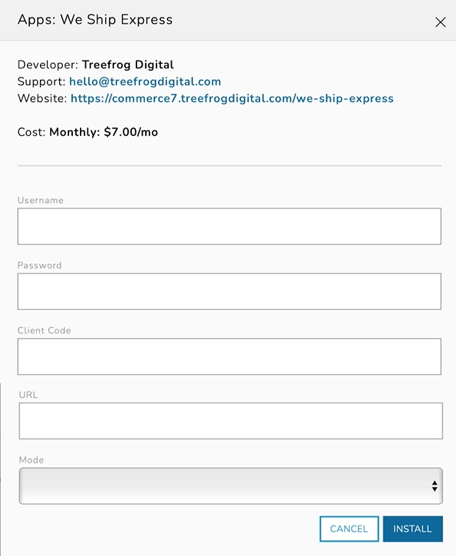 We Ship Express Integration - Treefrog Digital Help Center