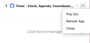 How can I refresh the Timer app? - BlueSky