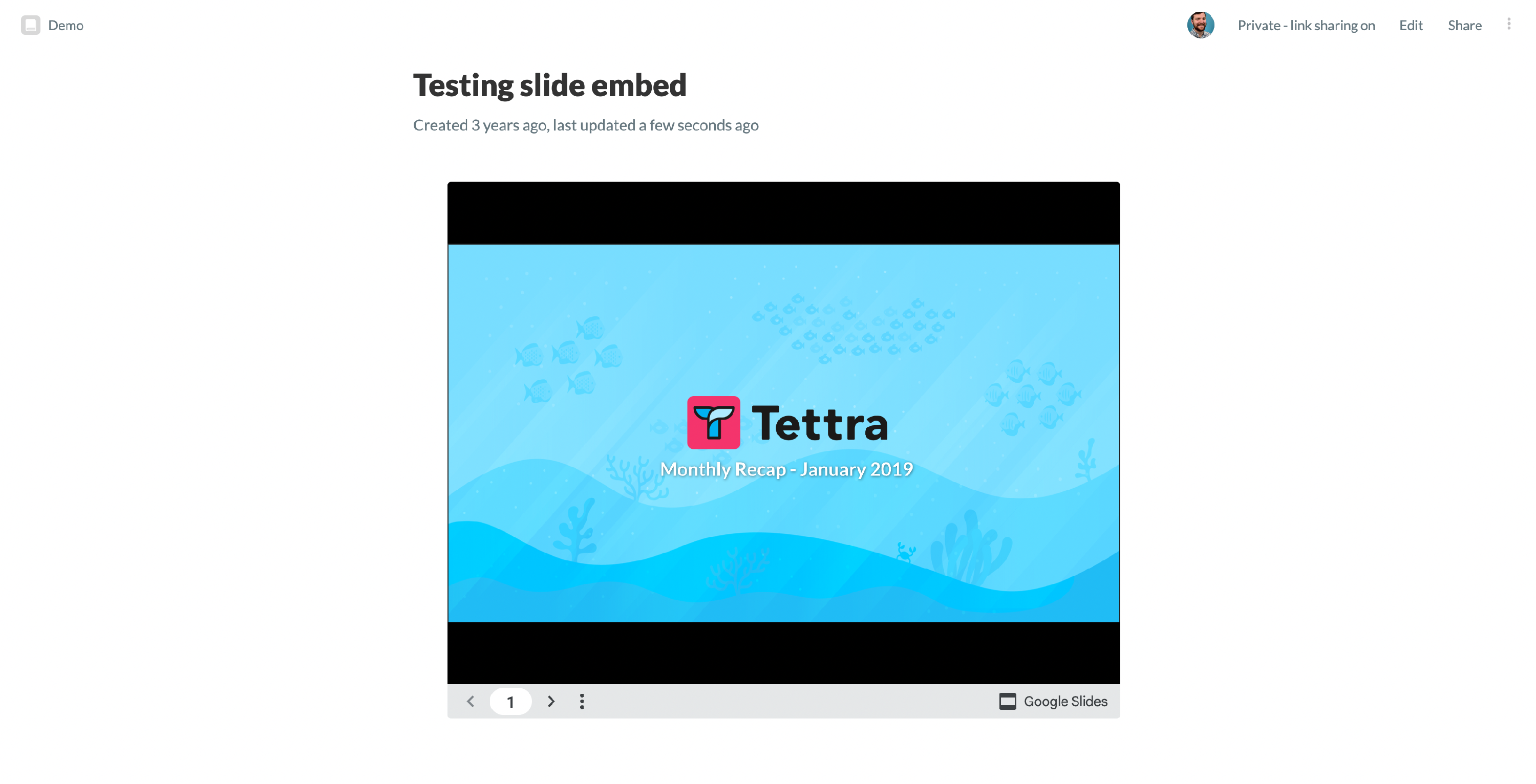 How To Embed Google Docs Slides And Sheets Tettra Support