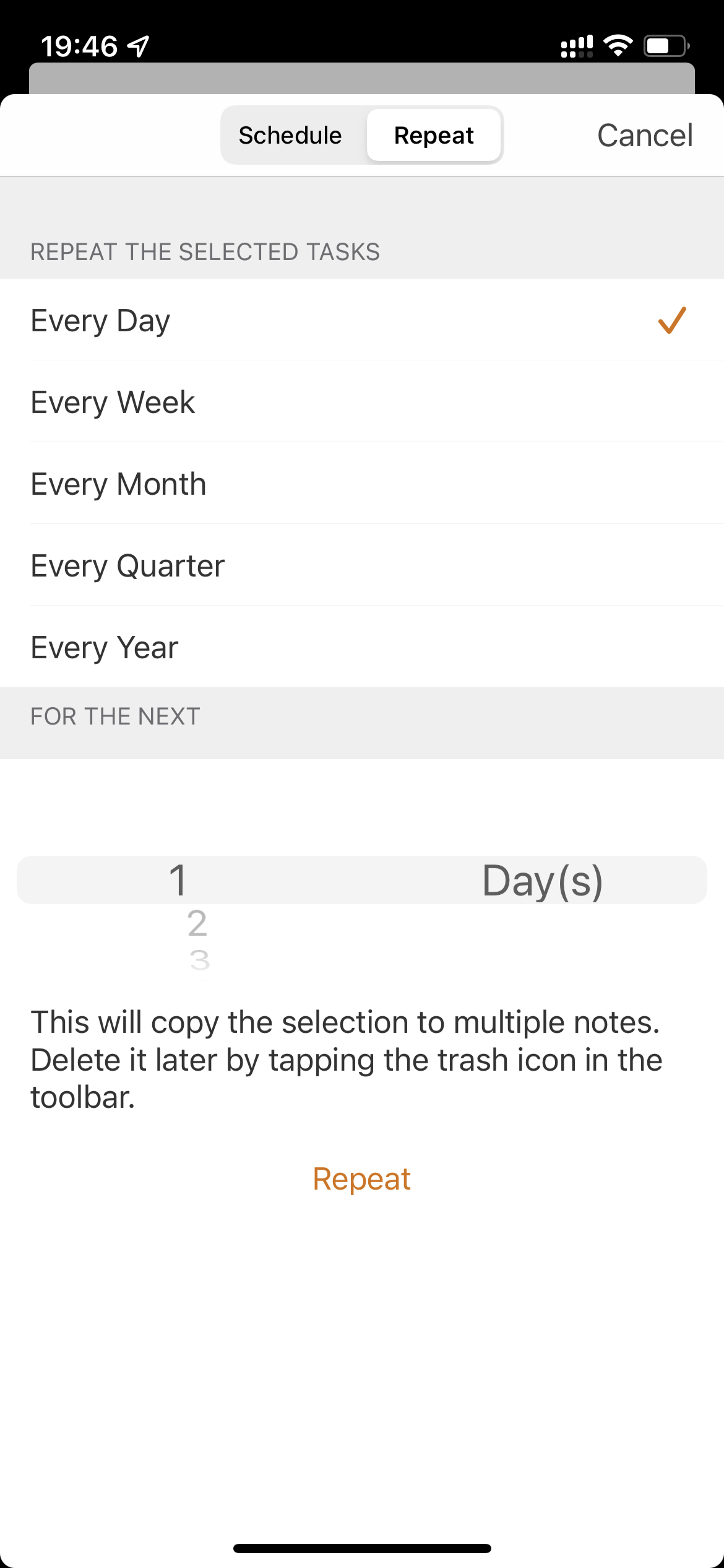 How To Create A Repeating Task NotePlan Knowledge Base