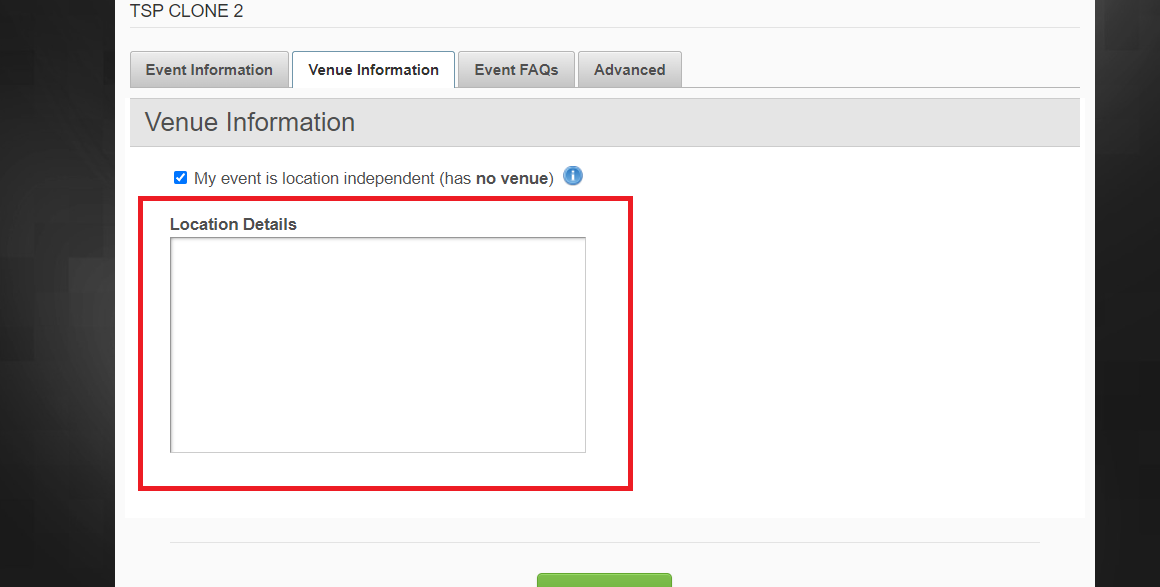 Independent Venue - AttendStar Knowledge Base