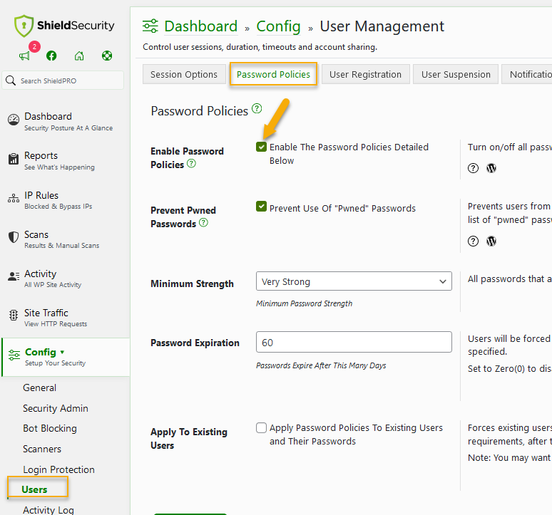 What is Password Policies feature and how to set it up? - Shield ...
