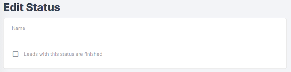 How do I create lead type and statuses - Jobman