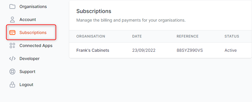 Updating my Subscription - Jobman