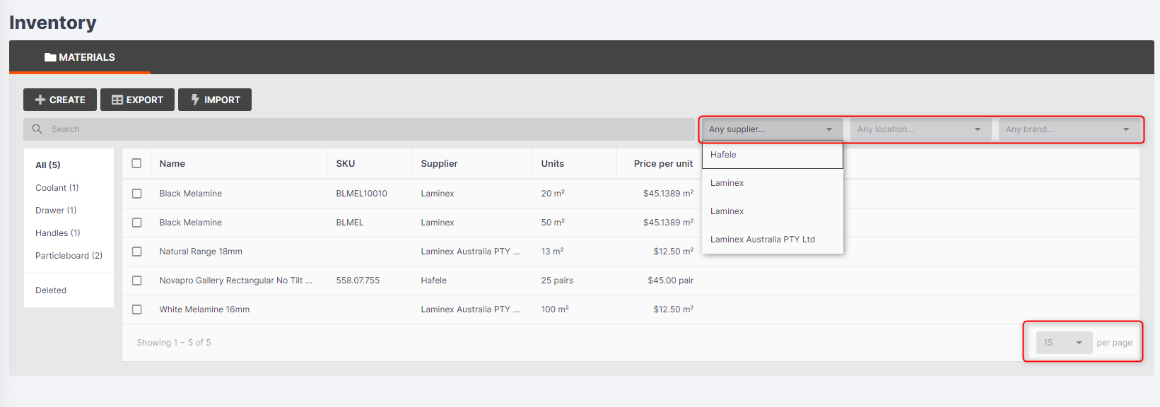 How do I add in my inventory items - Jobman