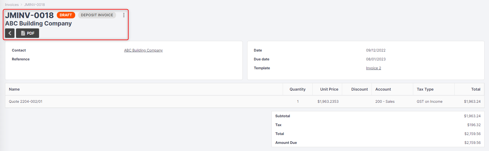 How to invoice from a quote - Jobman