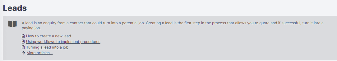 Create your specification forms in leads - Jobman