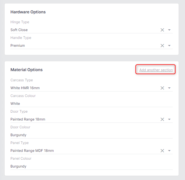 Create your specification forms in leads - Jobman