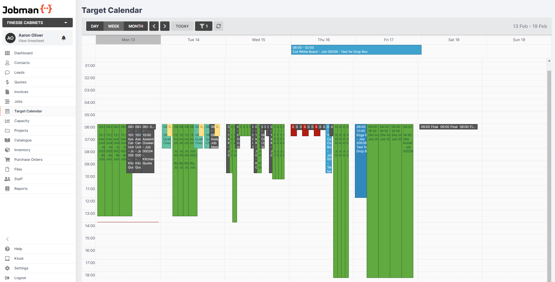 Manage Scheduled Task Segments Using The Target Calendar - Jobman