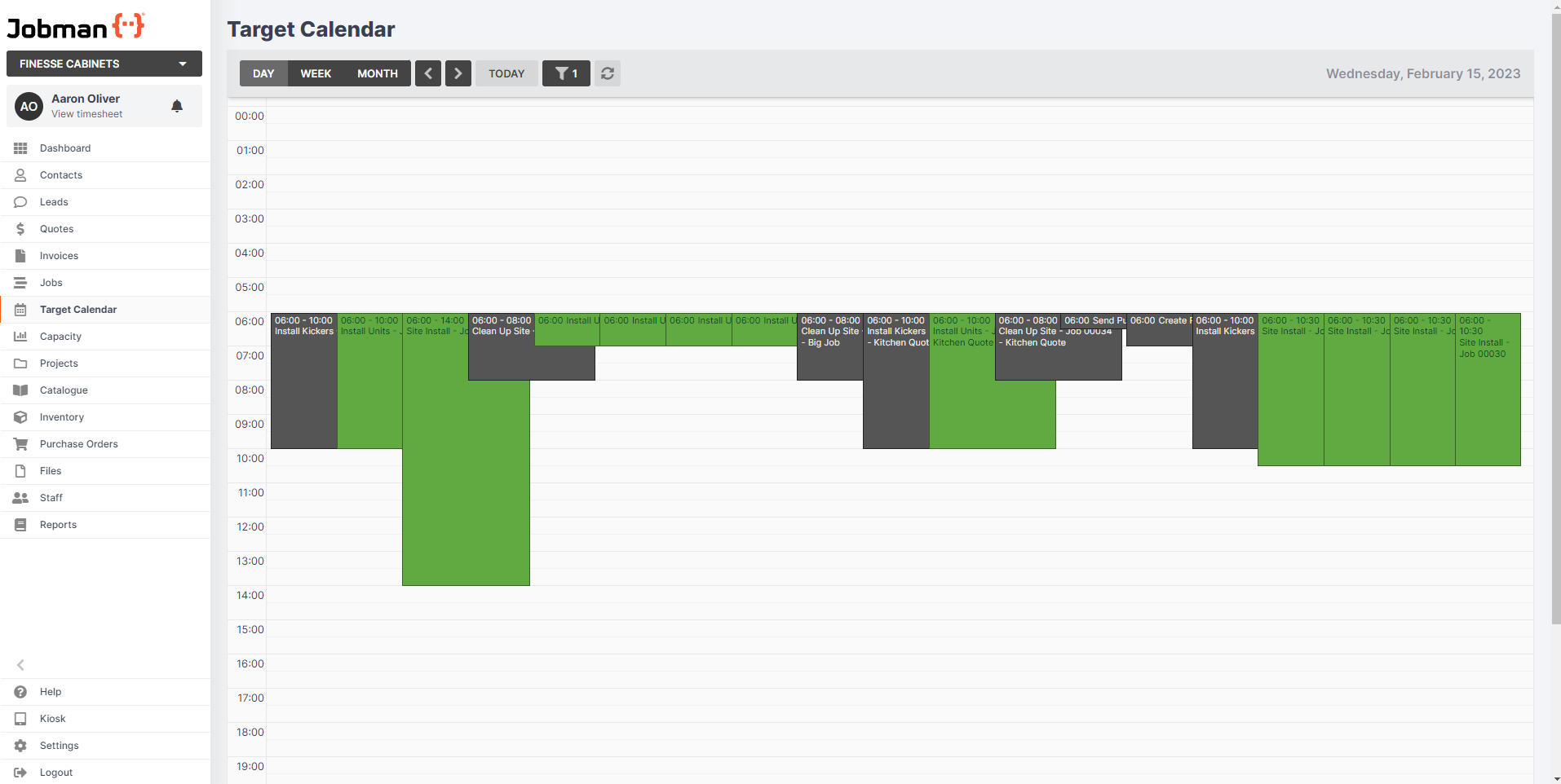 Manage Scheduled Task Segments Using The Target Calendar - Jobman