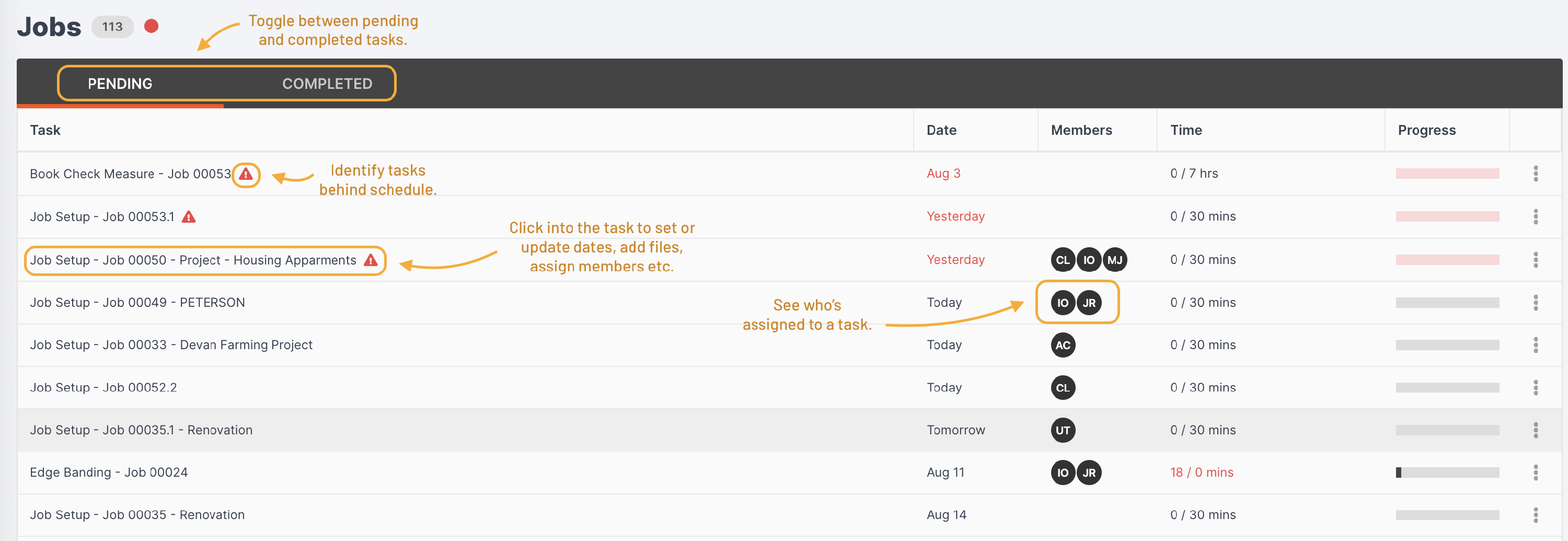 How to Create & Use Agenda Screens - Jobman