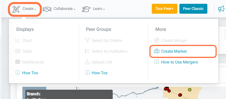 How To Create a Custom Market - Peer Suite Knowledge Base