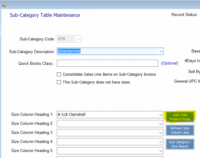 Inventory At A Glance Setup - Floral Computer Systems Knowledge Base