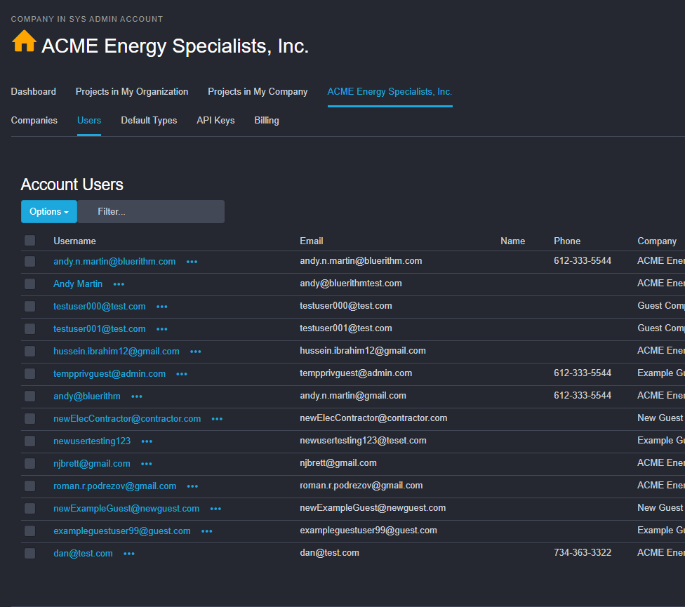 User Roles - BlueRithm Knowledge Base