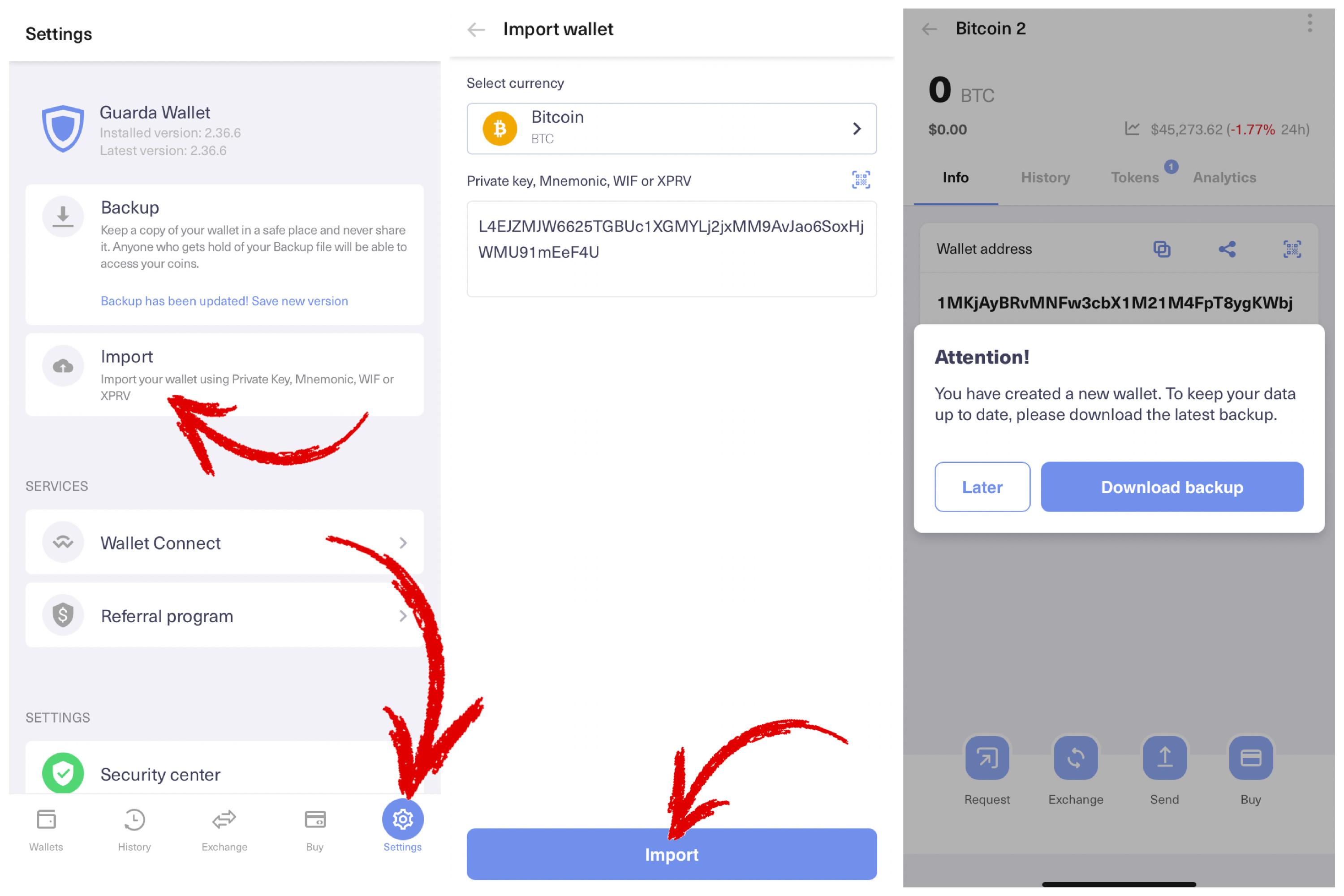 How To Import A Wallet With Its Private Key Instructions For The How To Import A Wallet With Its Private Key Instructions For The